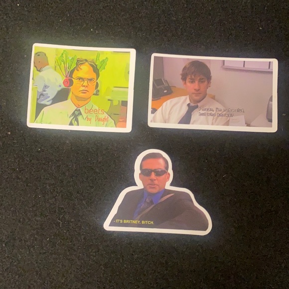Office | The Office Jim Dwight Michael Sticker Pack Qty 3 | Poshmark